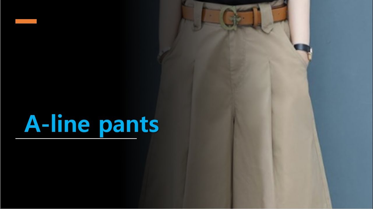 230626379-1)A-line pants/pattern,A-line 바지/패턴 - YouTube