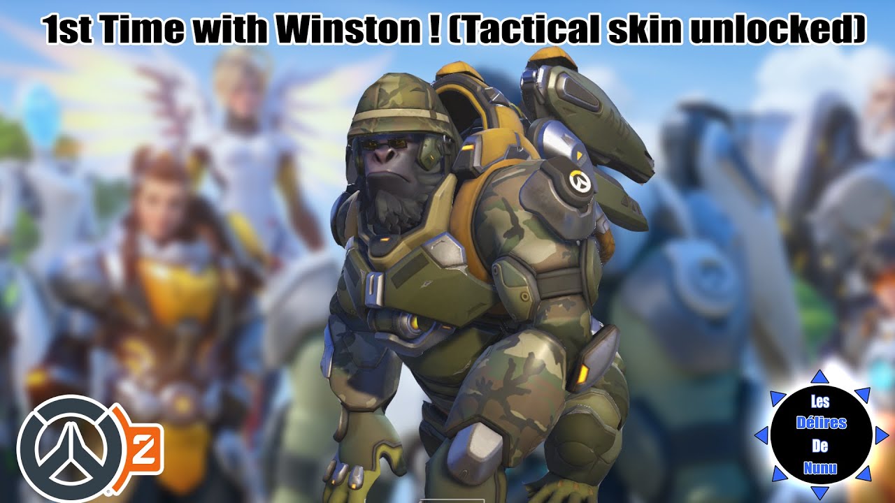 1st time Winston (on a débloqué le skin Tactique du pass) - YouTube