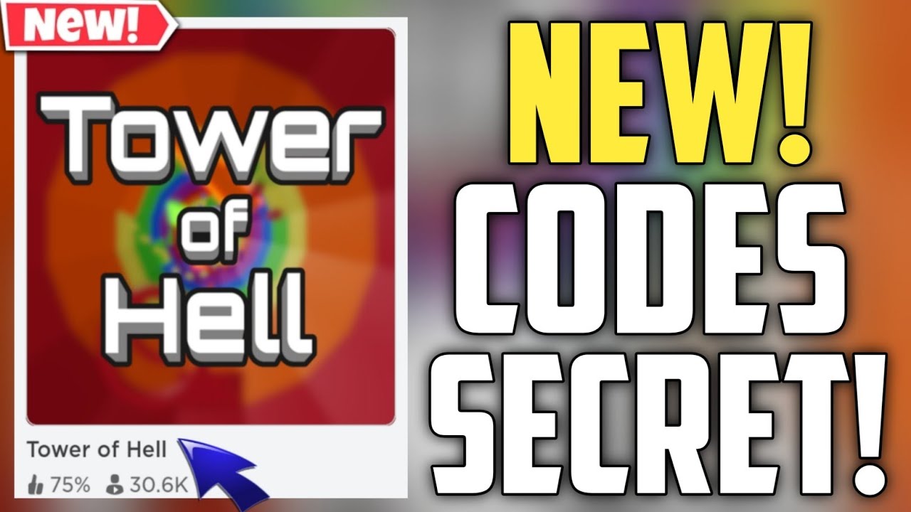 Tower Of Hell New Codes!! | ROBLOX *SECRET* CODES - YouTube