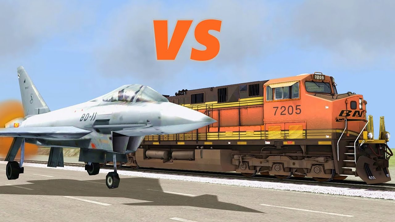 Fighter JET vs TRAIN🚀 - YouTube