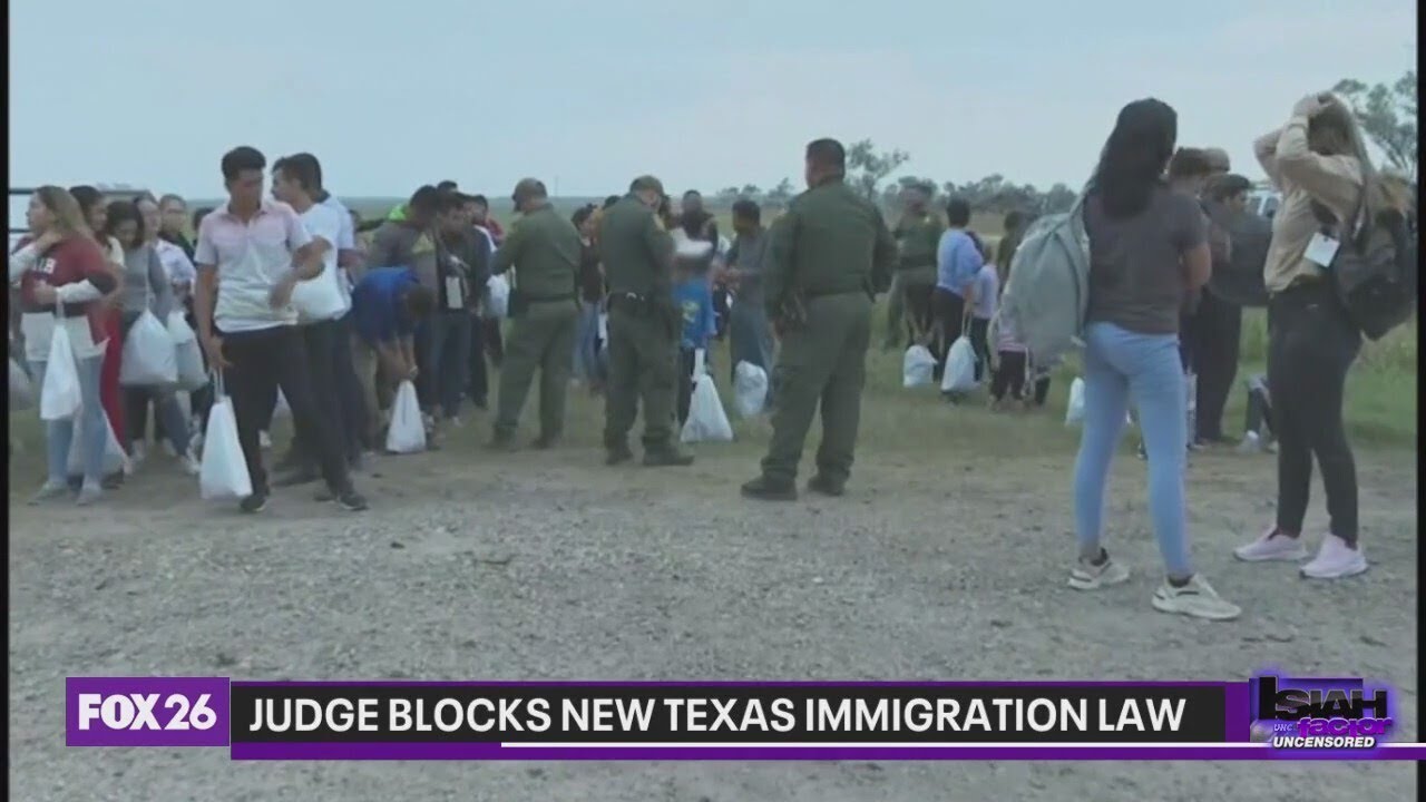 Judge blocks new Texas immigration law - YouTube