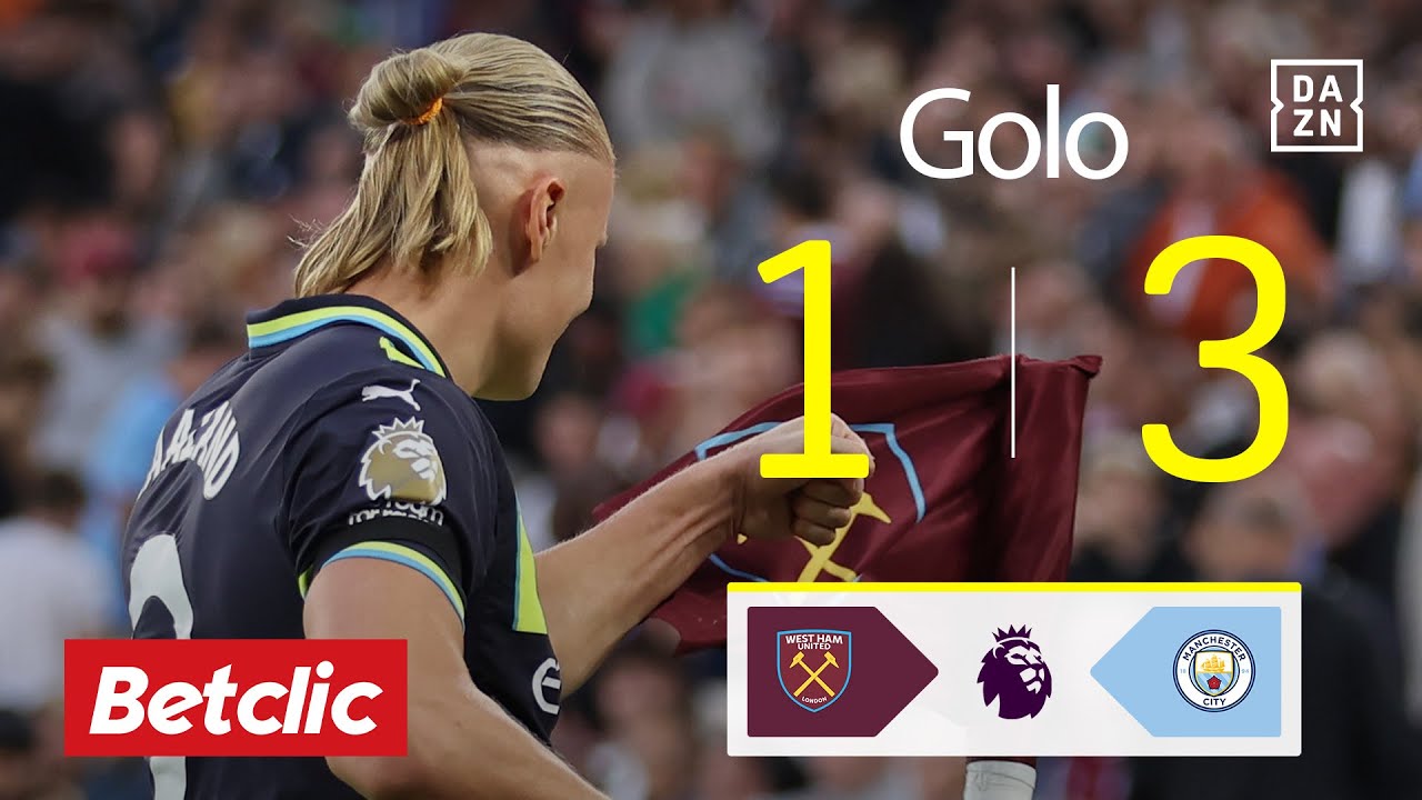 Golo de Haaland | West Ham 1-3 Man City | Premier League 24/25 - YouTube