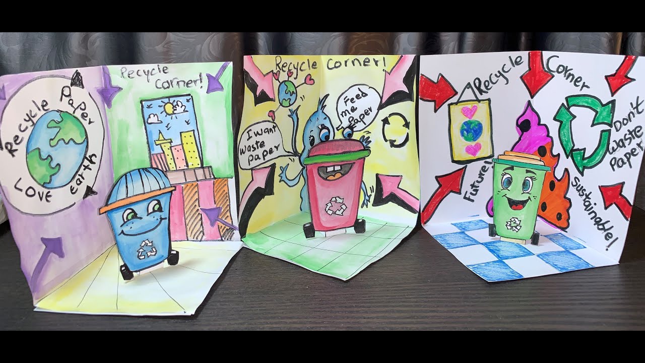 STEAM Project- Recycling Corner Model - YouTube