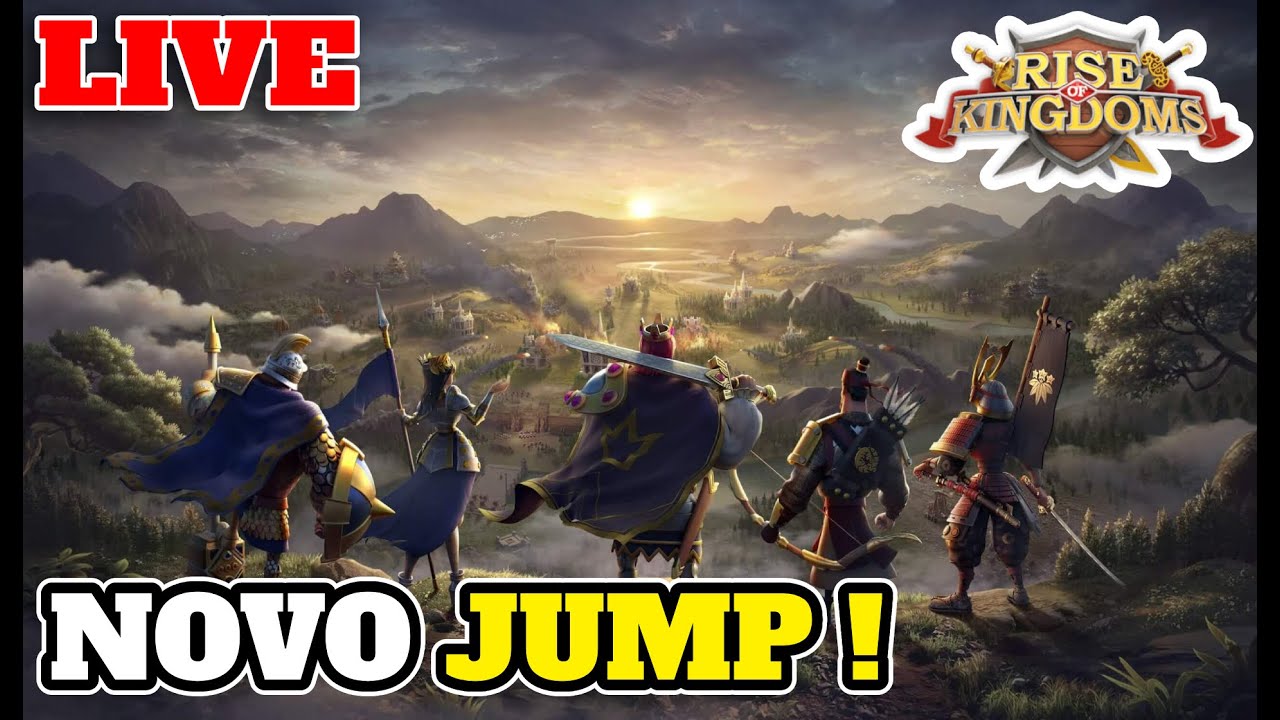 🔴LIVE RISE OF KINGDOMS🦅 JUMP NOVO DELOS LEAGUE🔴AO VIVO RISE OF KINGDOMS ...