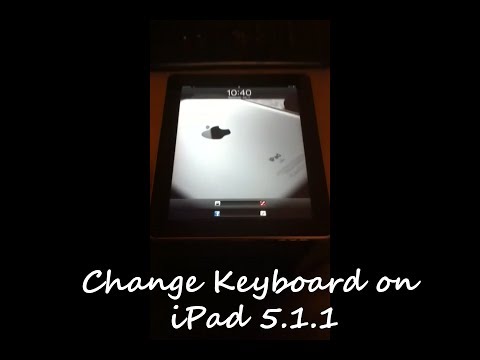 How to change keyboard on iPad - YouTube