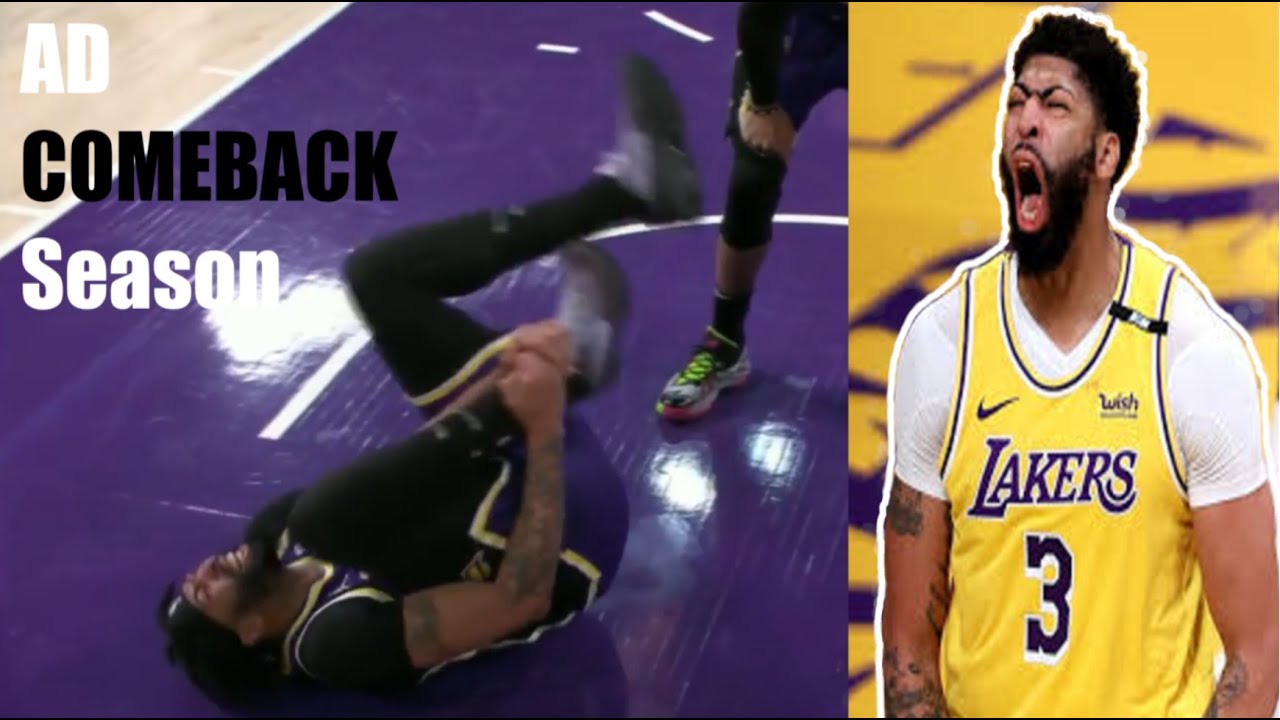 Lakers Anthony Davis "Street Clothes" Comeback Season - YouTube