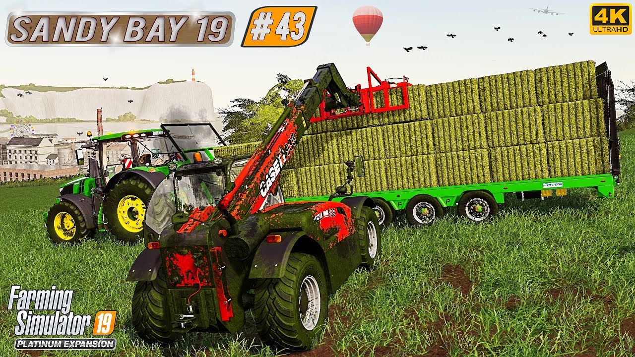 Making Straw Pellets. Raking, Baling & Hauling Hay. Plowing ⭐ Sandy Bay ...