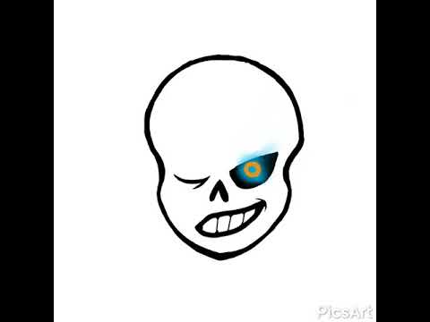 Sans animation eye glow - YouTube
