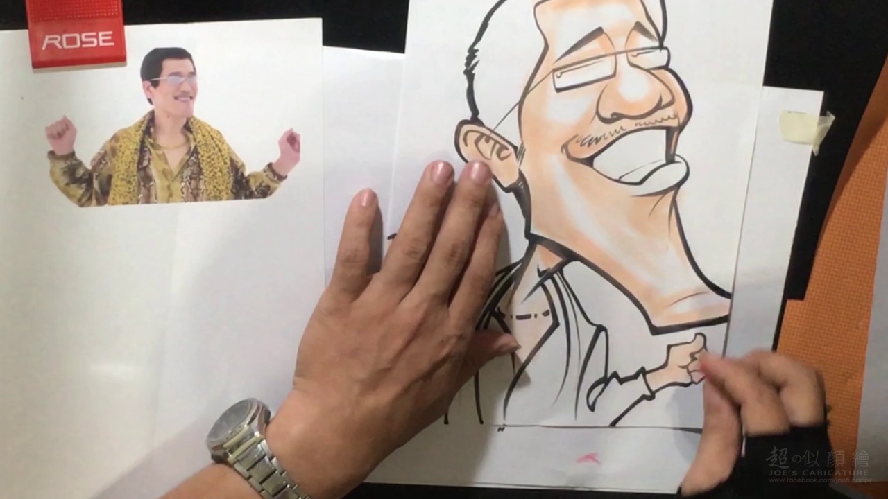 ppap caricature artstix+copic - YouTube