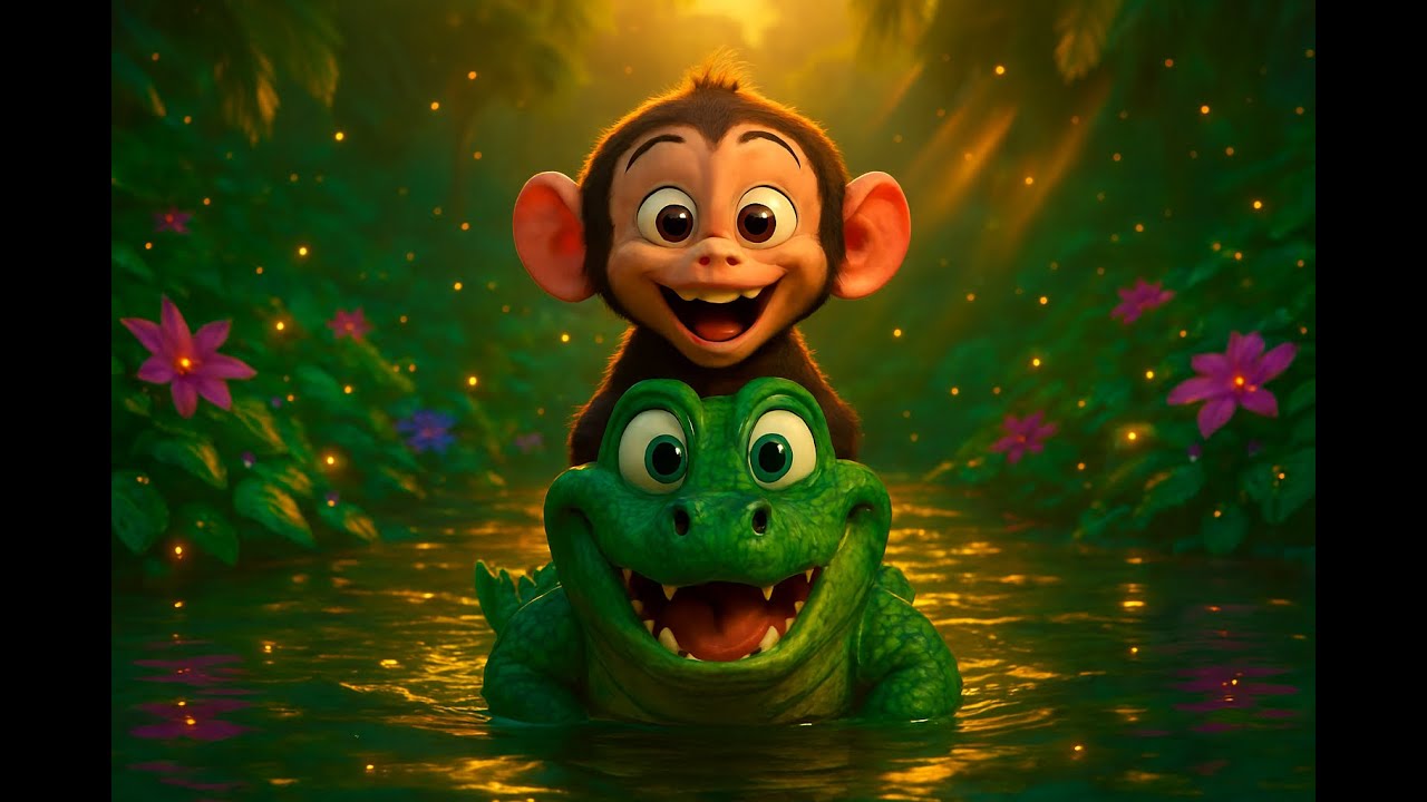 The Crocodile Taxi: Magical Jungle Story for Kids | Pixar-inspired 3D ...