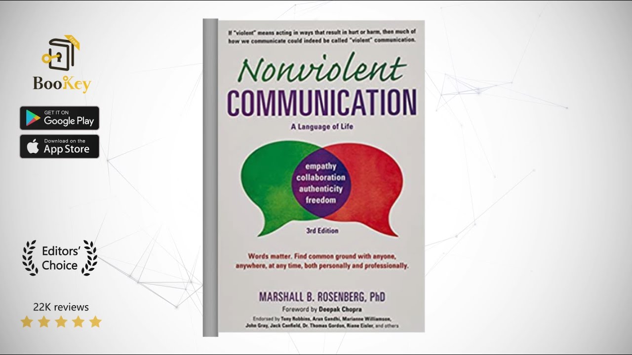 Nonviolent Communication Book Summary By Marshall Rosenberg A Language ...