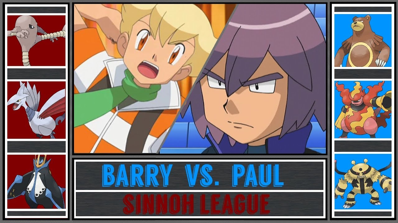 Paul vs. Barry (Pokémon Sun/Moon) - Kalos League/Round of last 16 - YouTube