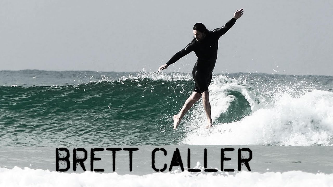 Brett Caller on his 9'7" single fin log - Diggers Beach (Coffs Coast ...