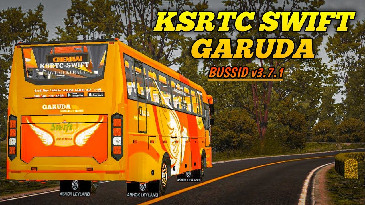 🌴KSRTC SWIFT GARUDA MOD RELEASED 🏔️DOWNLOAD NOW💯#bussimulatorindonesia ...