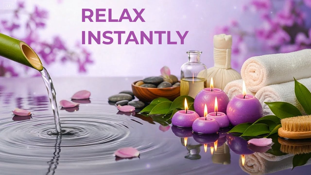 Gentle Piano and Flowing Water 💧 Spa Ambience for Deep Relaxation ...