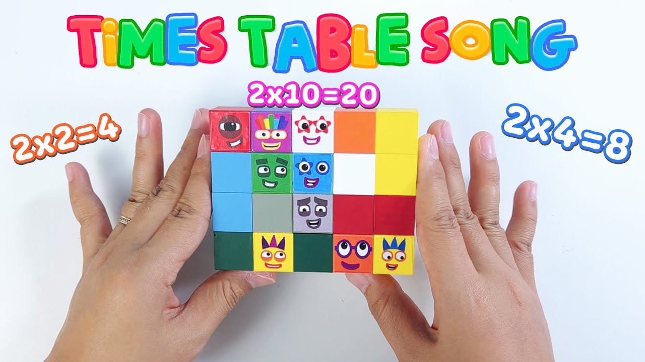 Two Times Table Song with Numberblocks | Multiply by 2 Song | Times ...