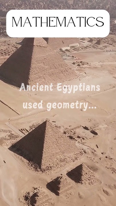 Geometry's Roots:Egypt's Precise Pyramids📐#AncientMath # ...