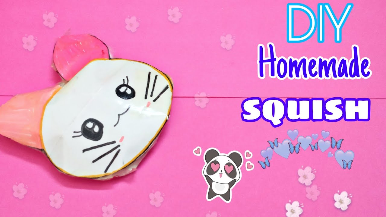 How to make Paper Cat squishy / DIY Paper Cat squishy / homemade paper ...