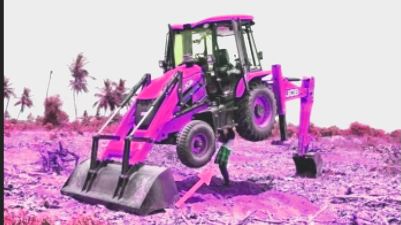 JCB 3dx Backhoe Machine Making Pond With John Deere 3160 | Newholland ...