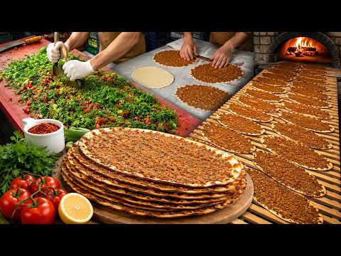 Türk Lahmacun Fabrikası – Süper İnce & Çıtır, Muhteşem Lezzet | Türk Sokak Lezzetleri
