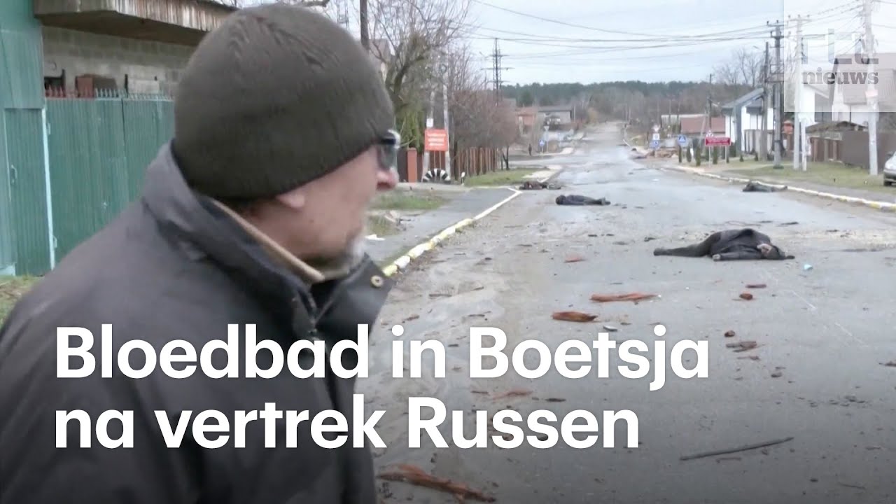Bloedbad in Boetsja na vertrek Russen - YouTube