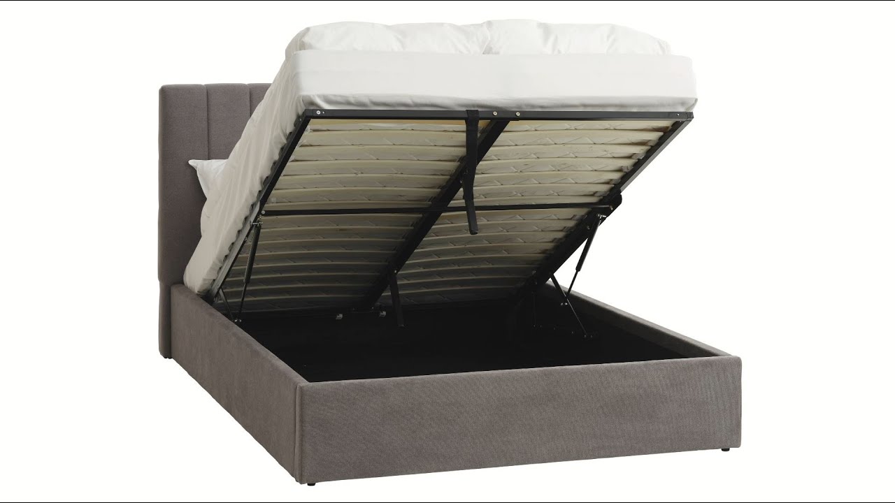 HASLEV bed frame - JYSK - YouTube