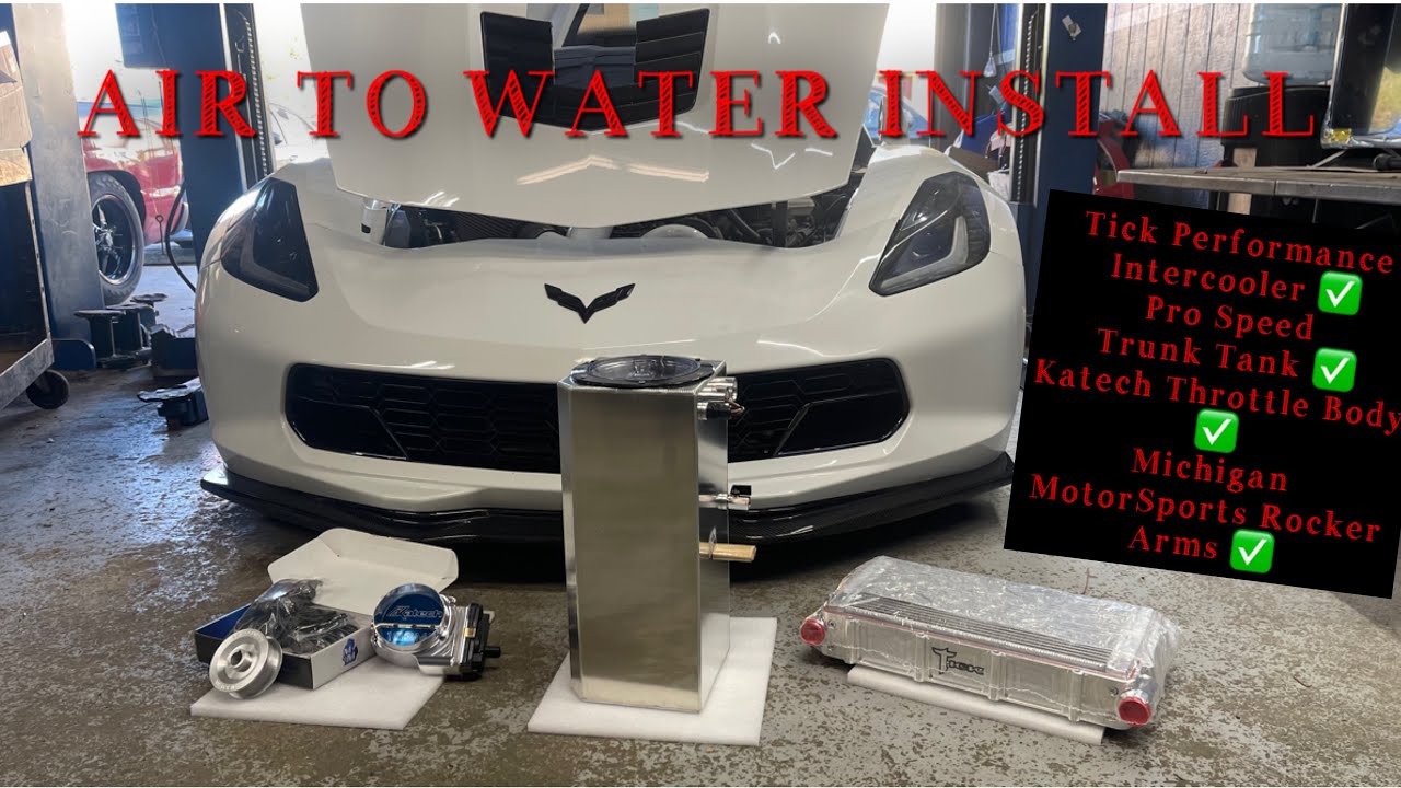 Pro Charged Corvette C7 Air to Water Install.. Pro Speed Ice Tank, Tick ...