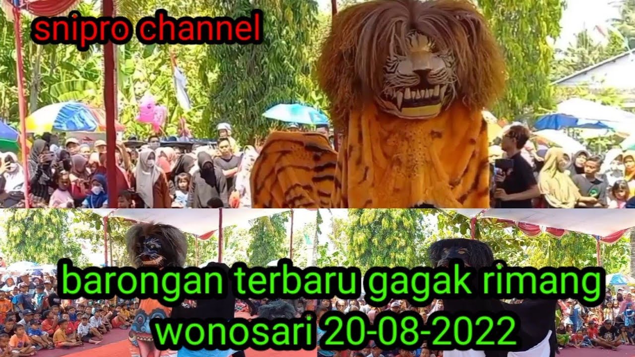 gagak rimang terbaru barongan live in wonosari@sniprochannel5255 - YouTube