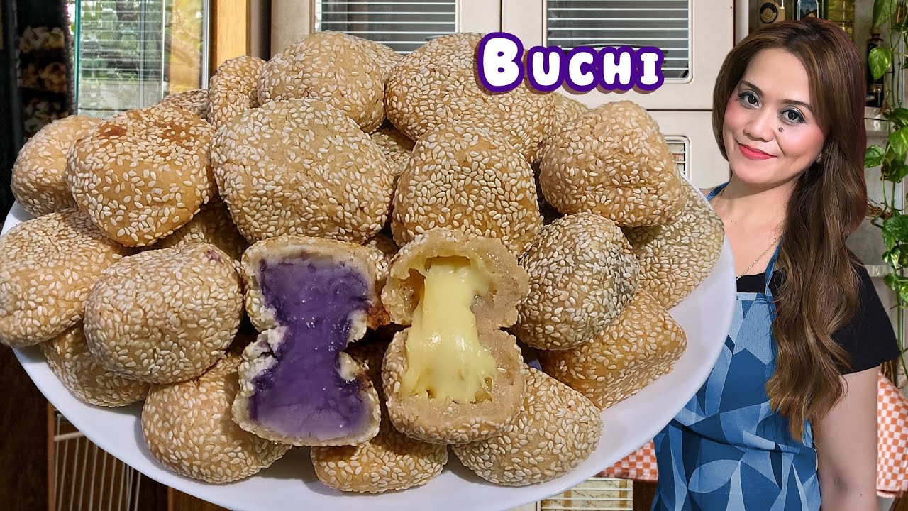 yum yum BUCHI 🤤💗 Ube and Cheese flavored Buchi - YouTube