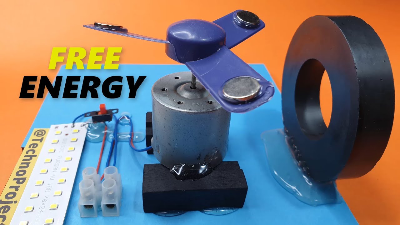 Free energy Generator ! Free Energy ! How to make free energy ! Magnet ...