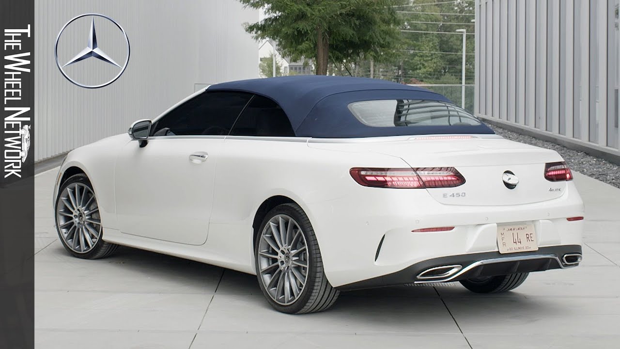 2021 Mercedes Benz E450 4MATIC Cabriolet Driving Interior Exterior