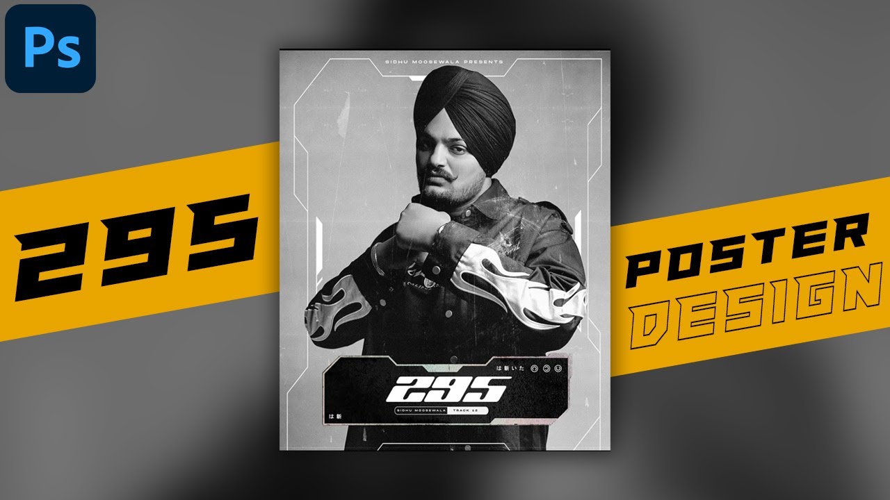 295 SIDHU MOOSE WALA Song Poster Editing | Mixtape Cover | Poster ...