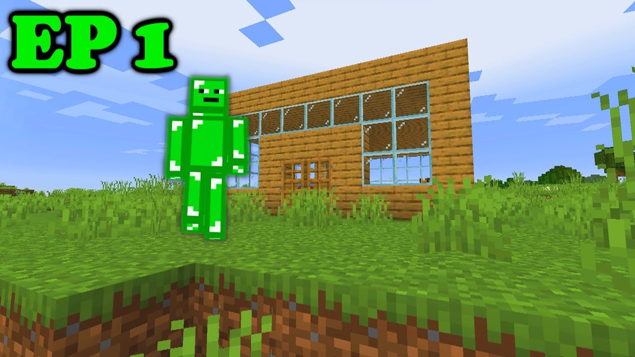 I Built A House | Minecraft Hardcore Ep1 - YouTube