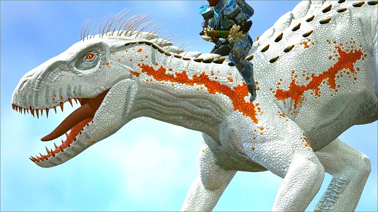 Ark Survival - ALPHA INDORAPTOR vs LARGE DINOs [Ep.413] - YouTube