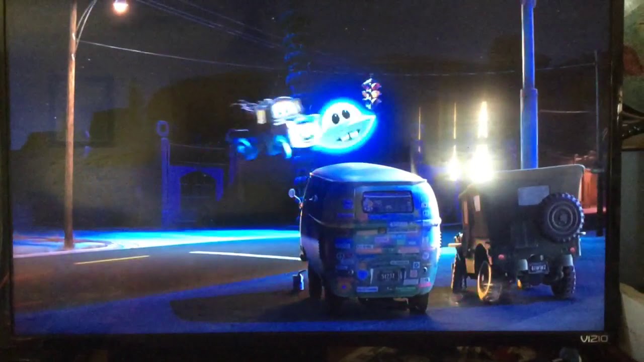 Fillmore Surprised by rapidly traffic light as mater and mator flies by ...