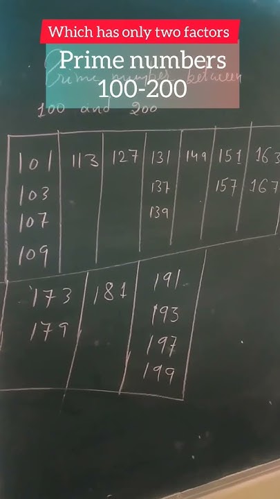 prime number between 100 and 200 #viral #mathematics #coaching - YouTube