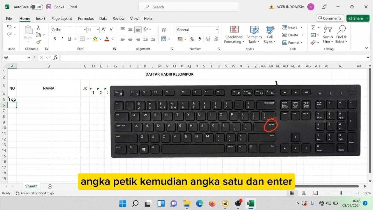 Tutorial Membuat Tabel Pada Microsoft Excel - YouTube