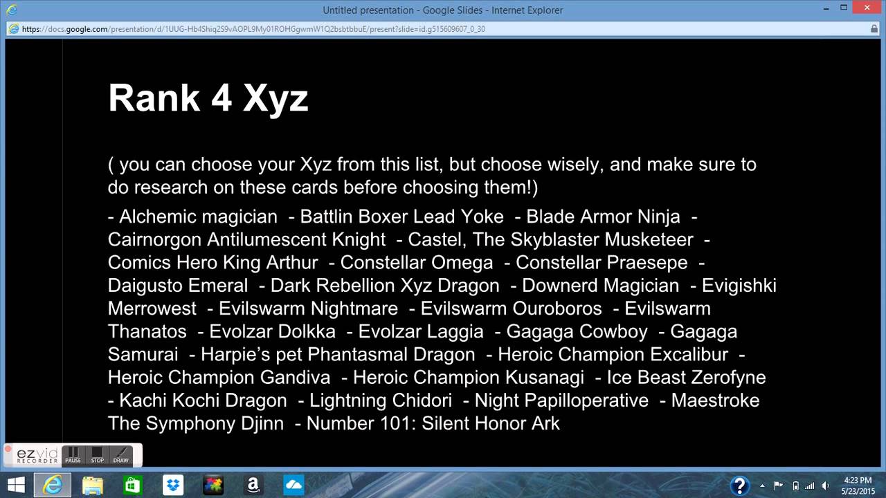 List For the Ultimate Rank 4 Xyz Deck Yugioh - YouTube