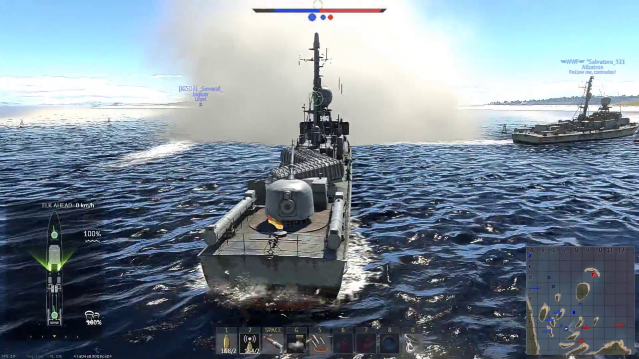 War Thunder Naval Ships Testing : Type 143 Albatros class /Type 140 ...