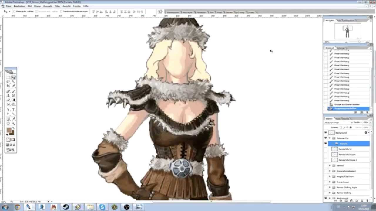 Beyond Skyrim: Concept Art Colovian Fur Armor V1 - YouTube