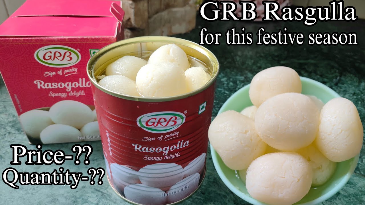 GRB Rasgulla tin unboxing l Rasgulla review l Tin Rasgulla price l ...