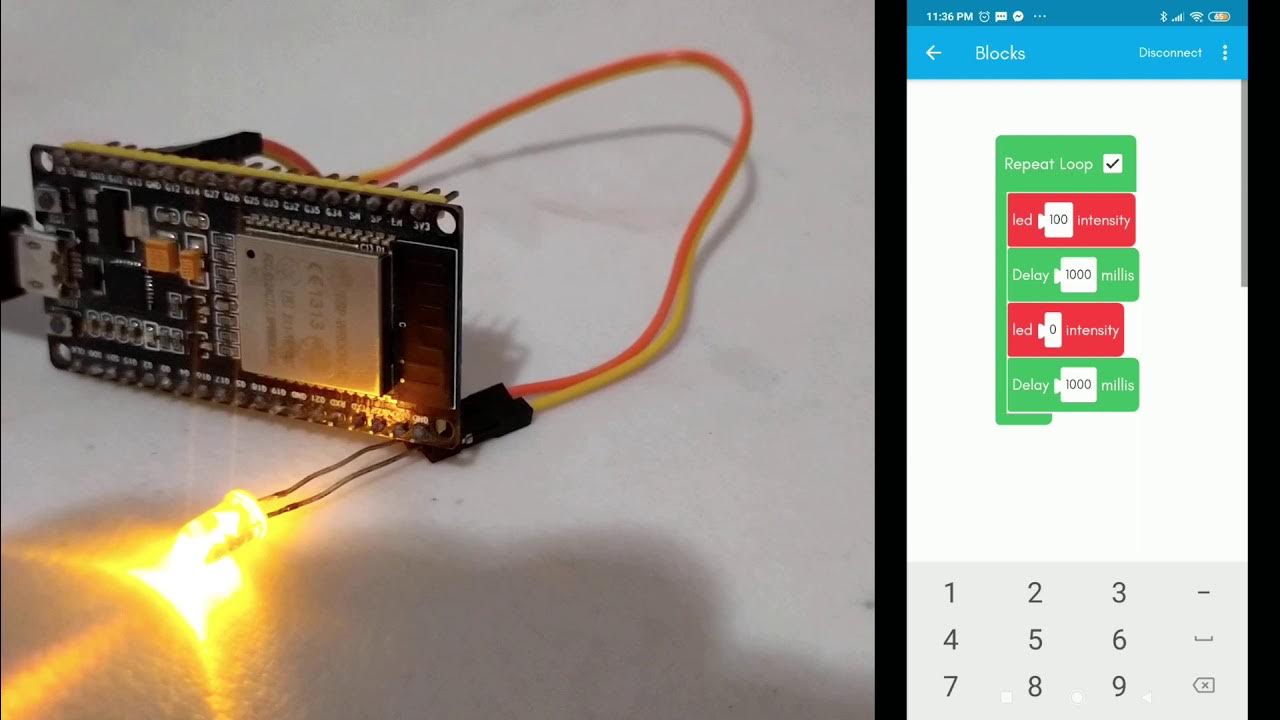 Blinkin led with ESP32 and nairda Robot Programming - YouTube
