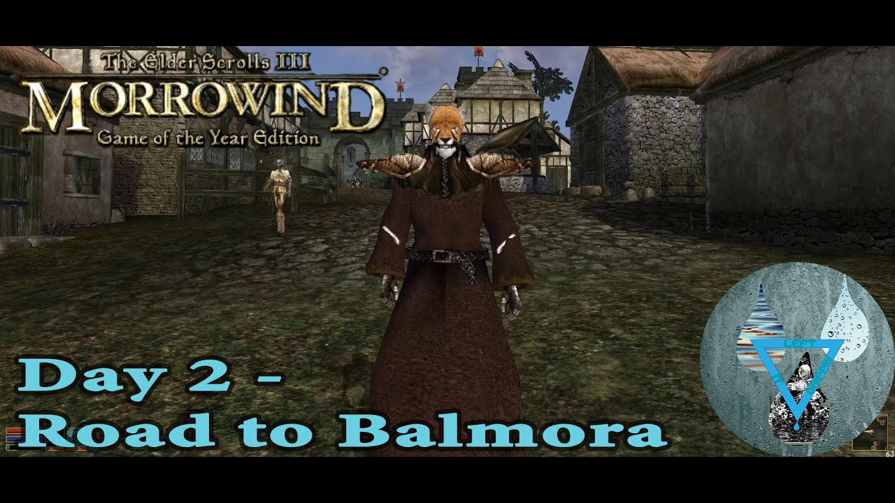 Elder Scrolls 3 Morrowind - Day 2 Road to Balmora - YouTube