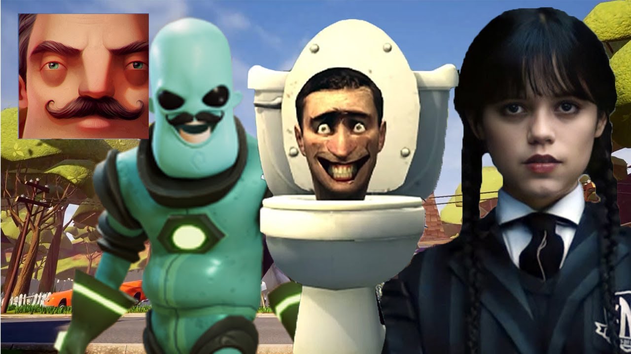 Hello Neighbor - New Secret Neighbor Skibidi Toilet Mario Alien ...