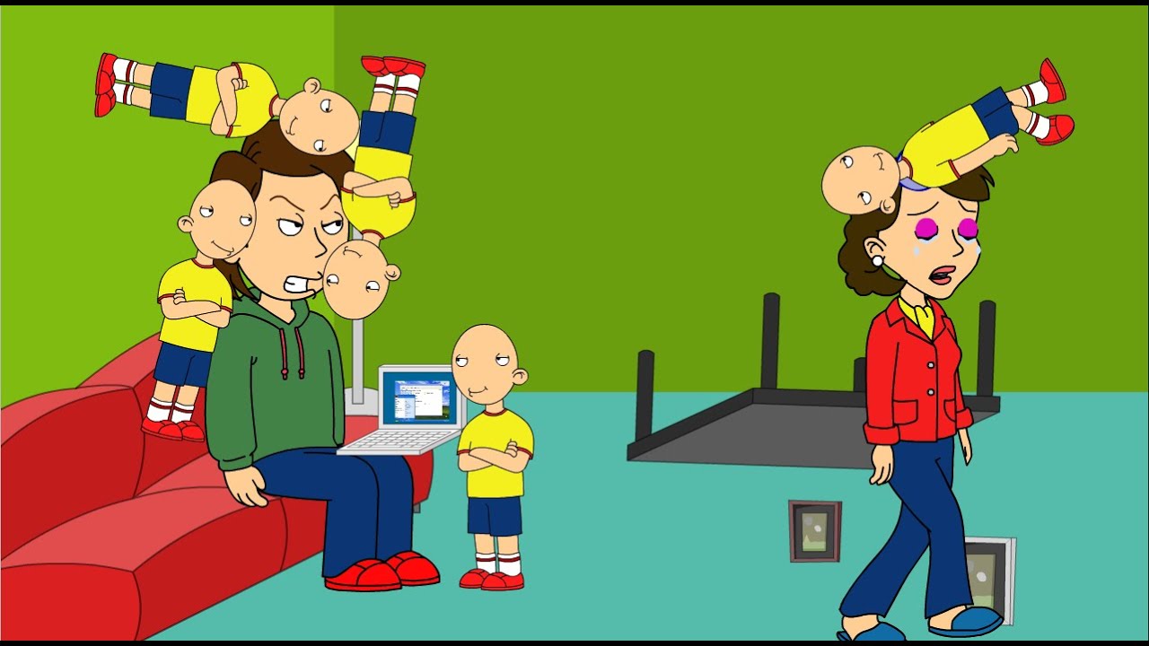 Uolliac raids the Caillou house #goanimate #cringe - YouTube