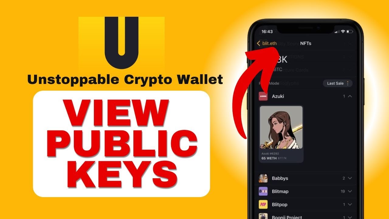 How to view Public Keys in Unstoppable Crypto Wallet 2024? - YouTube