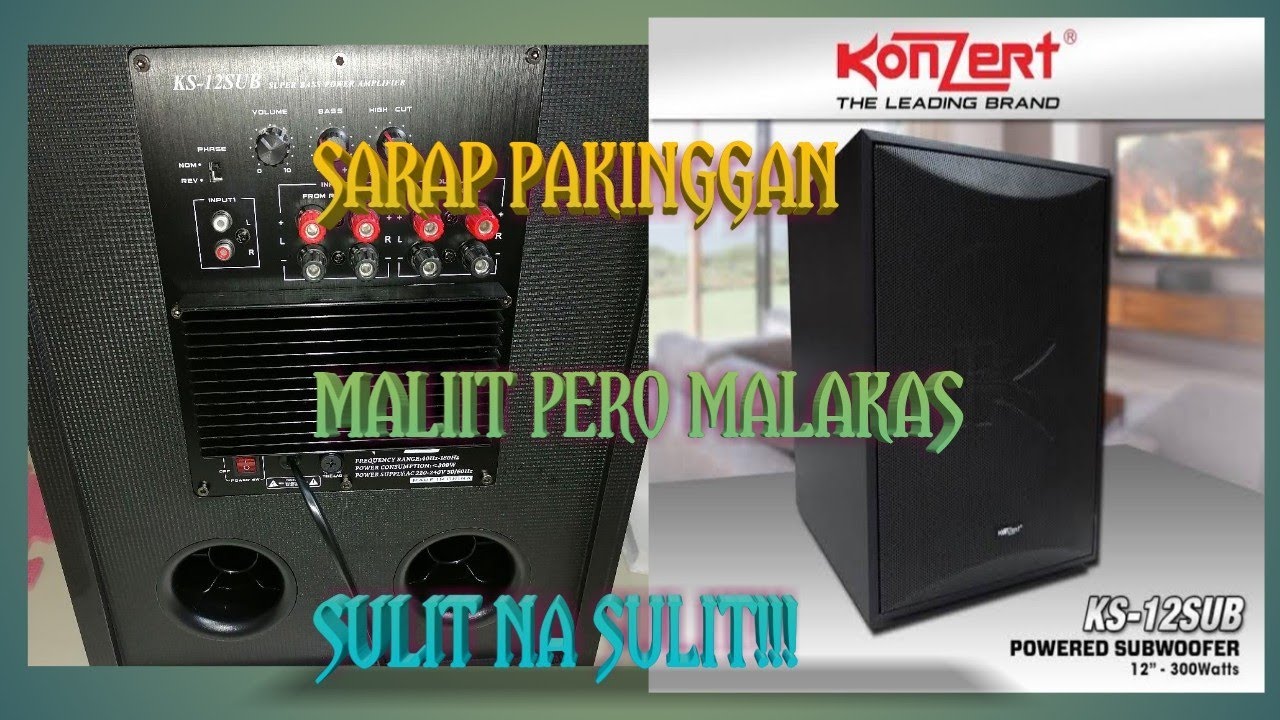 konzert ks12 active subwoofer test - YouTube