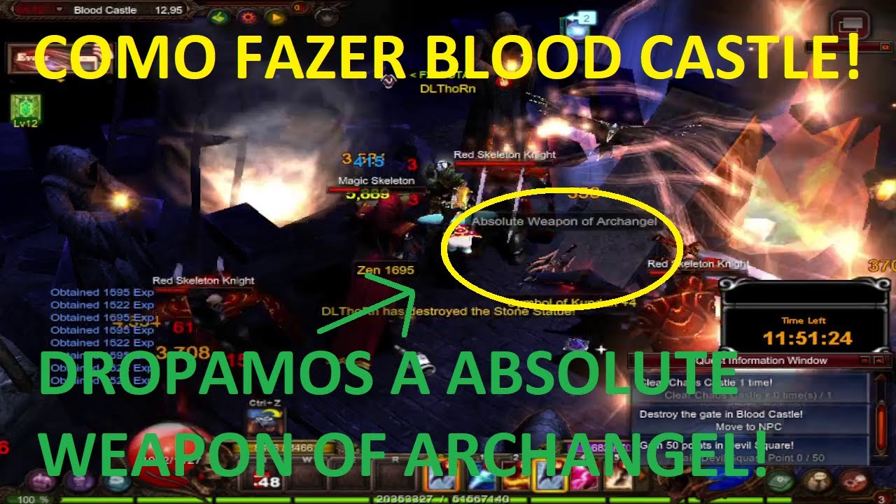 SAGA DL F2P - EPISÓDIO 41 - COMO FAZER BLOOD CASTLE E DROPAMOS A ...