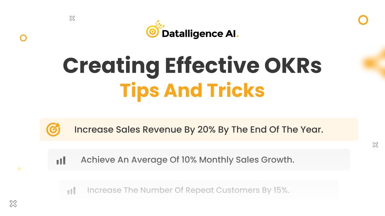 Creating Effective OKRs Tips and Tricks - Datalligence AI - YouTube
