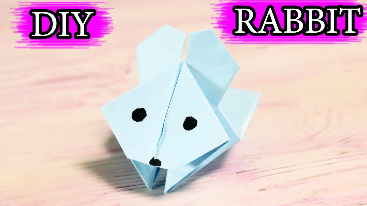 Origami jumper RABBIT Easy How To Make an Origami RABBIT Paper Shrimp ...